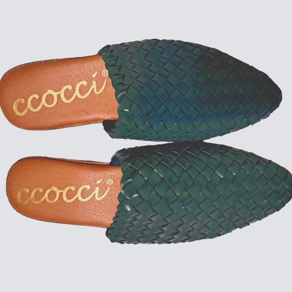 CCOCCI | Shoes | Ccocci Emerald Woven Flats | Poshmark